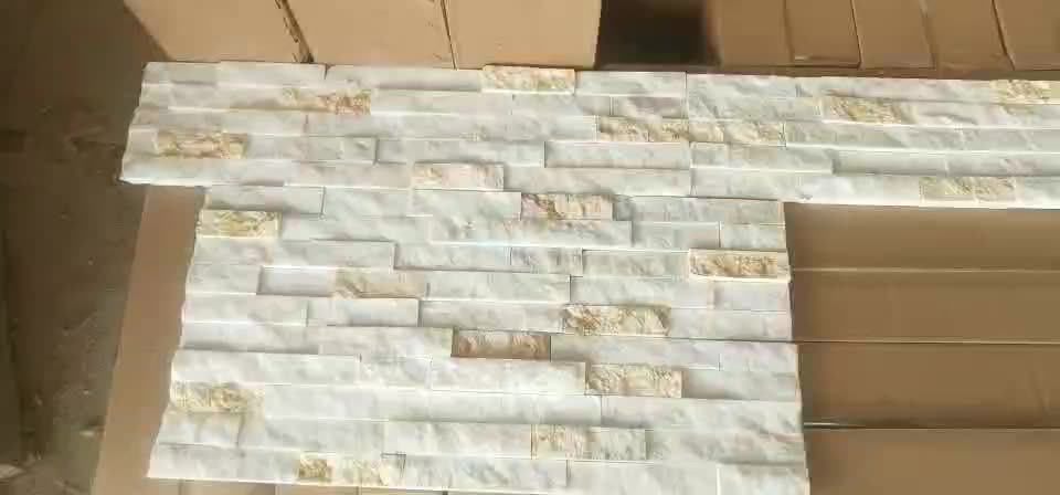 Rustic Quartzite Interior Decorative Brick Walls Stacked Stone Tiles ...