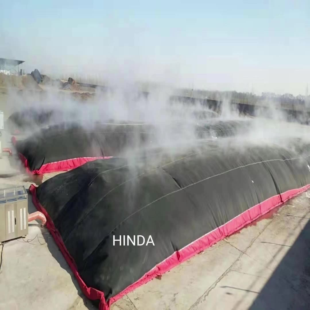Hinda Windrow Composting With Membrane Fermentation Membrane Intelligent And Static Composting