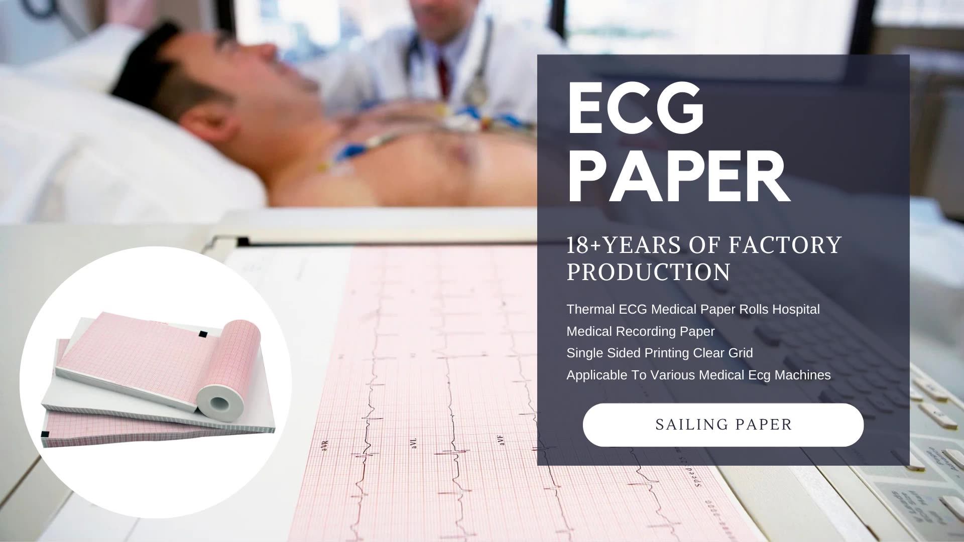 Ecg Chart Paper Prices 210 Mm X 280 Mm 210*140 Roll Paper Of Ecg - Buy ...
