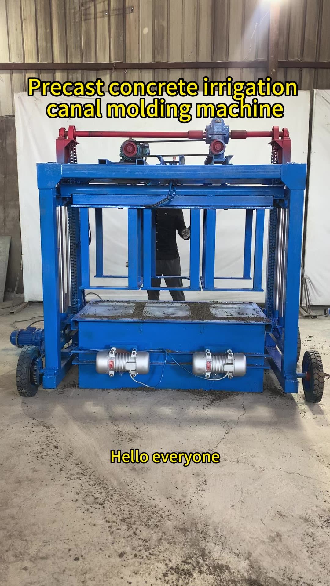 Precast Concrete Drainage Irrigation Canal Forming Machine Produces ...