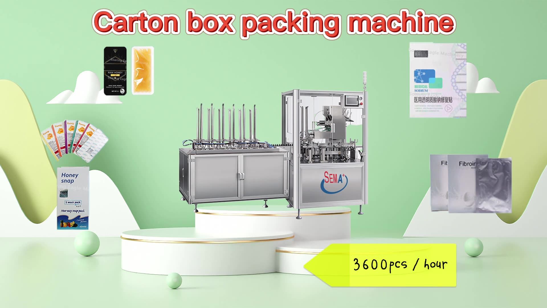 Automatic Easy Open Sachet Counting Carton Box Packing Machine - Buy ...