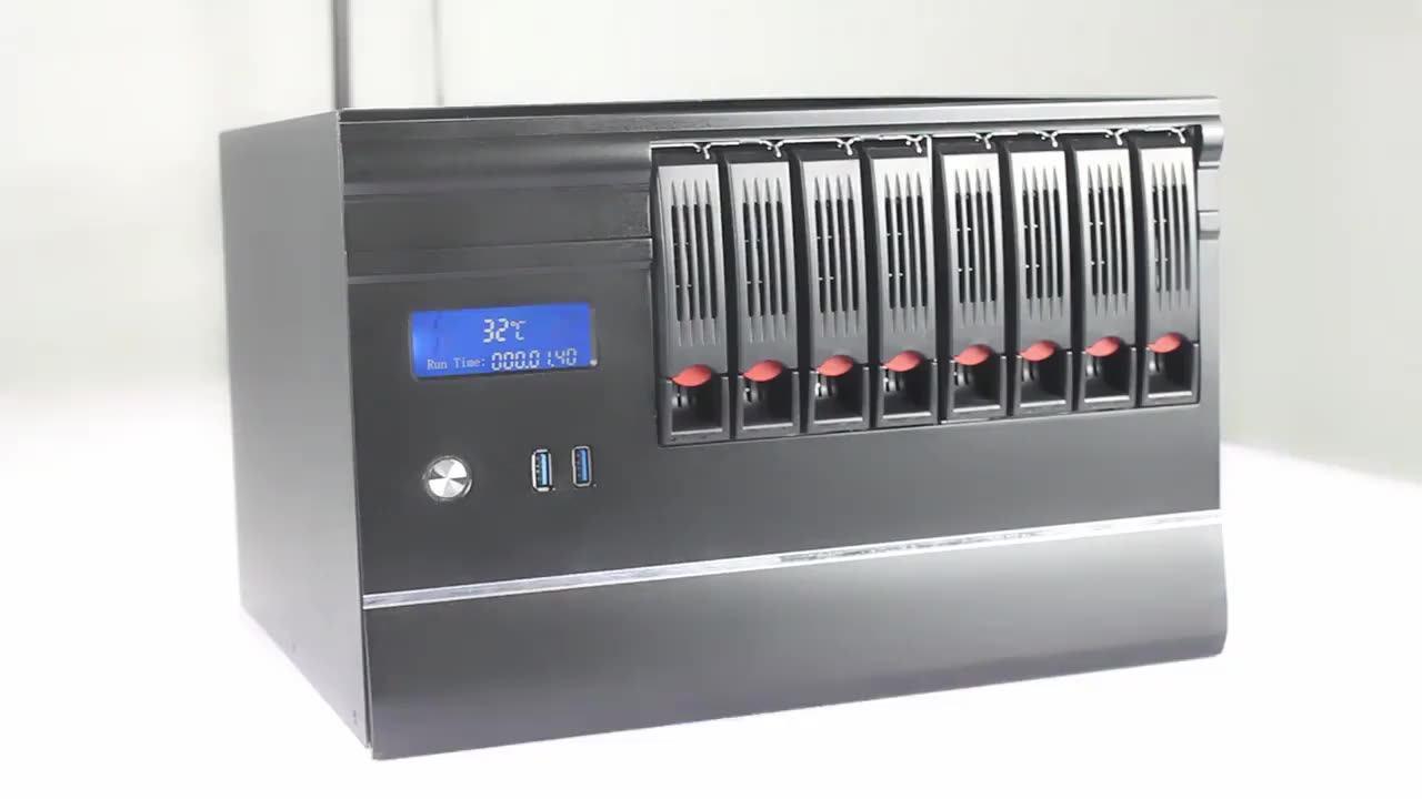 Hot Sale Mini Nas 8 Bays Nas Case Nas Cloud Storage Server Case - Buy ...