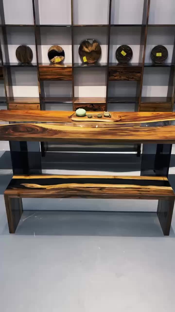 Antique Cheap Special River Epoxy Table Wood Design Exquisite Solid ...