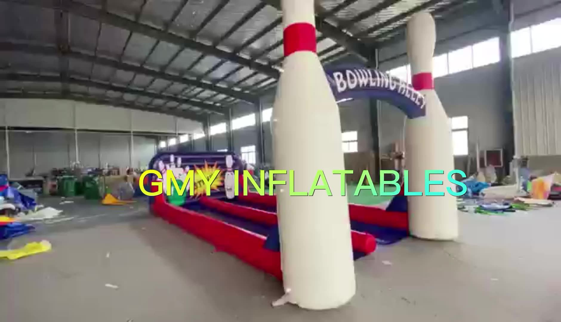 Hot Sale Sport Game Double Lane Inflatable Bowling Game For Kids ...