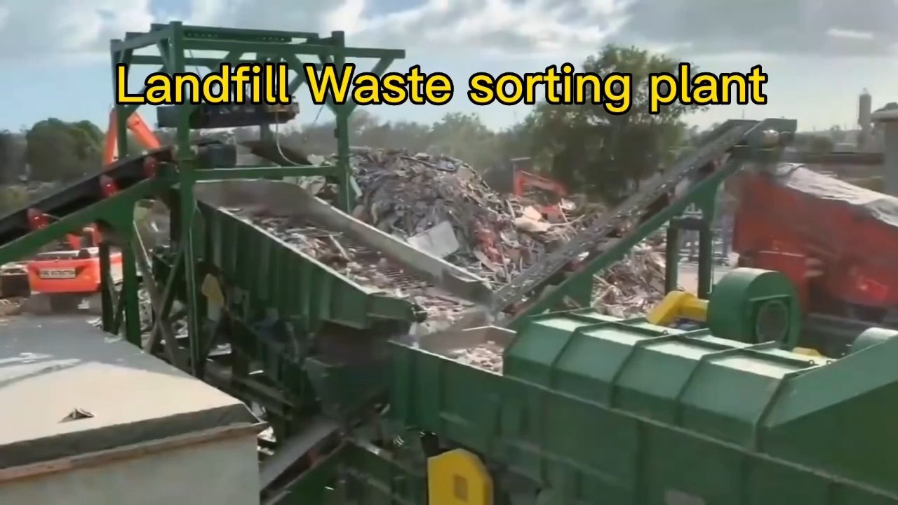 Construction Waste Sorting System Recycling Conveyor Belts Waste Carton ...