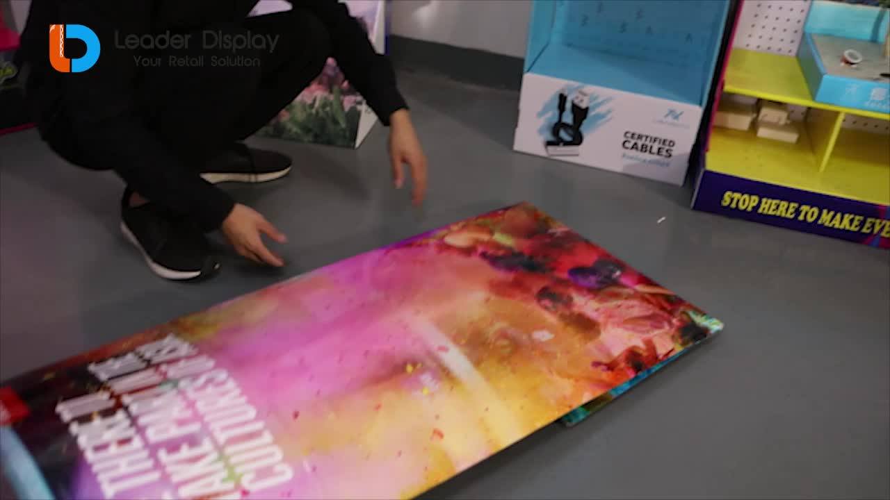 Outdoor Pop Up Corrugated Totem Cardboard Standee Folding Advertising ...