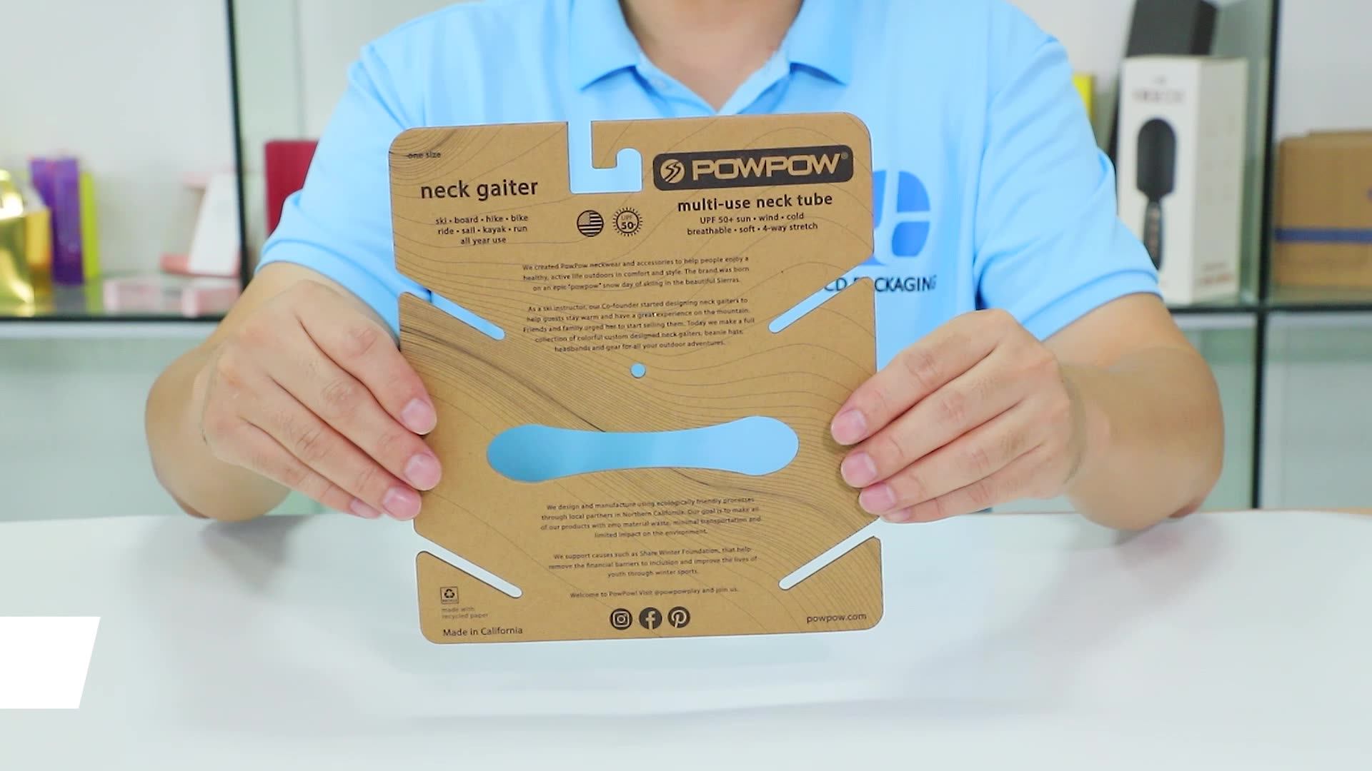 Biodegradable Thick Cardboard Paper Cards Multi-use Neck Tube Neck ...