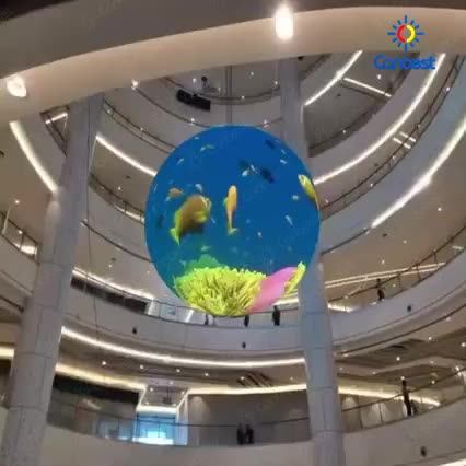 Indoor Large Led Balls Screen Diameter 1m 2m 2.5m 3m Led Sphere Display ...