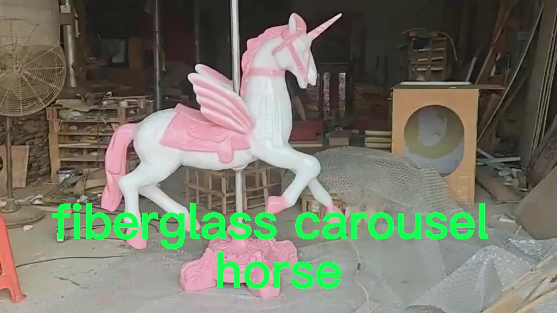 Indoor And Outdoor Resin Fiberglass Large Carousel Horse Statue ...