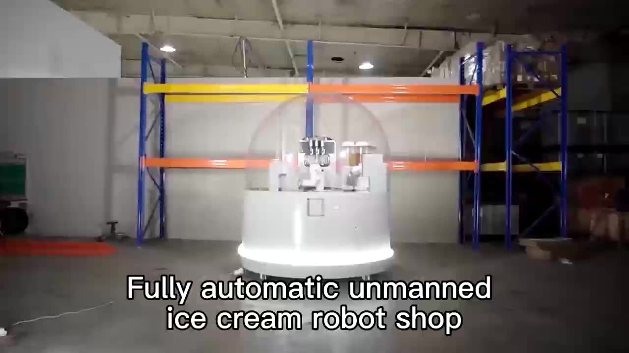 Robot Arm 6 Axis Low Cost Operate Ice Cream Vending Machine Robot Arm ...
