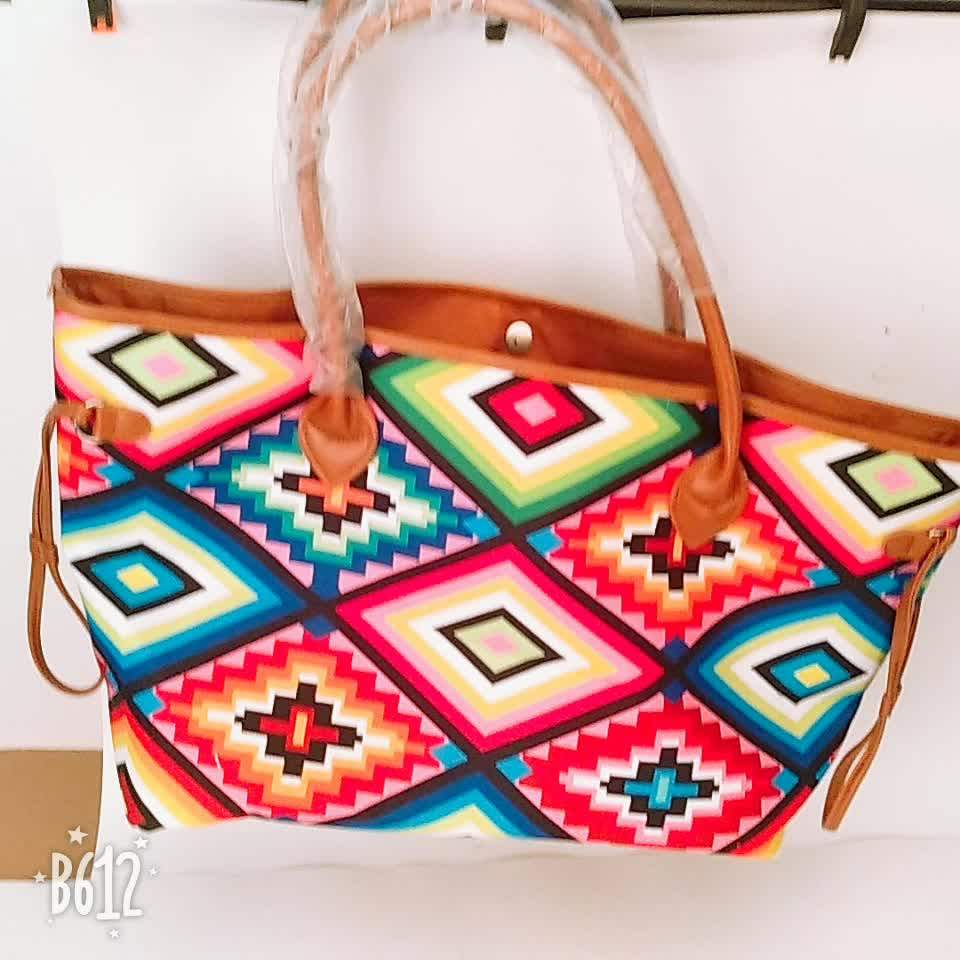 Wholesale Color Aztec Tote Bag Aztec Handbag Large String Bag Dom103696 ...