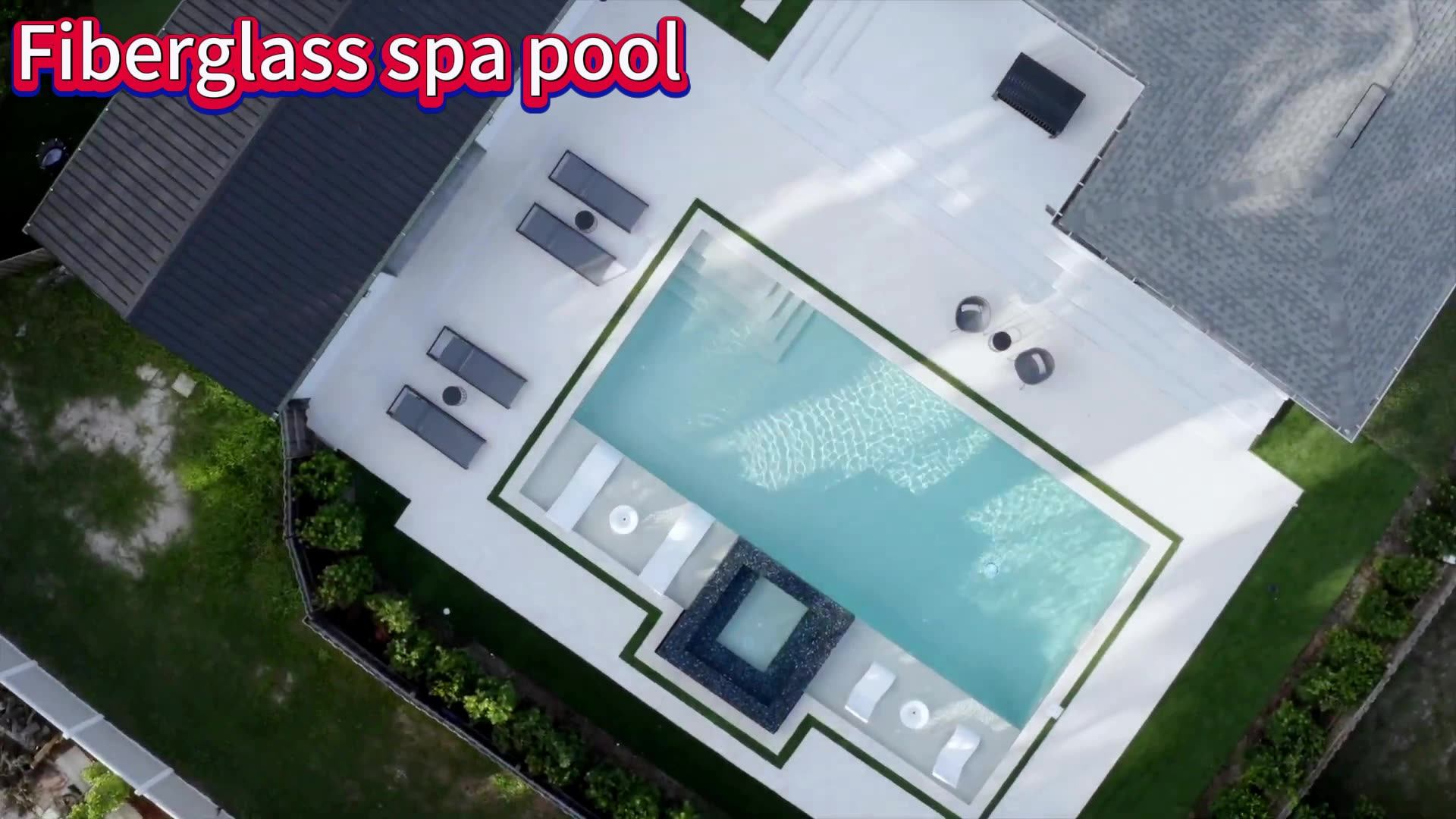 Luxury New Large Size Custom 8m 10m 15m Fibre Glass Spa Swim Pool Shell ...