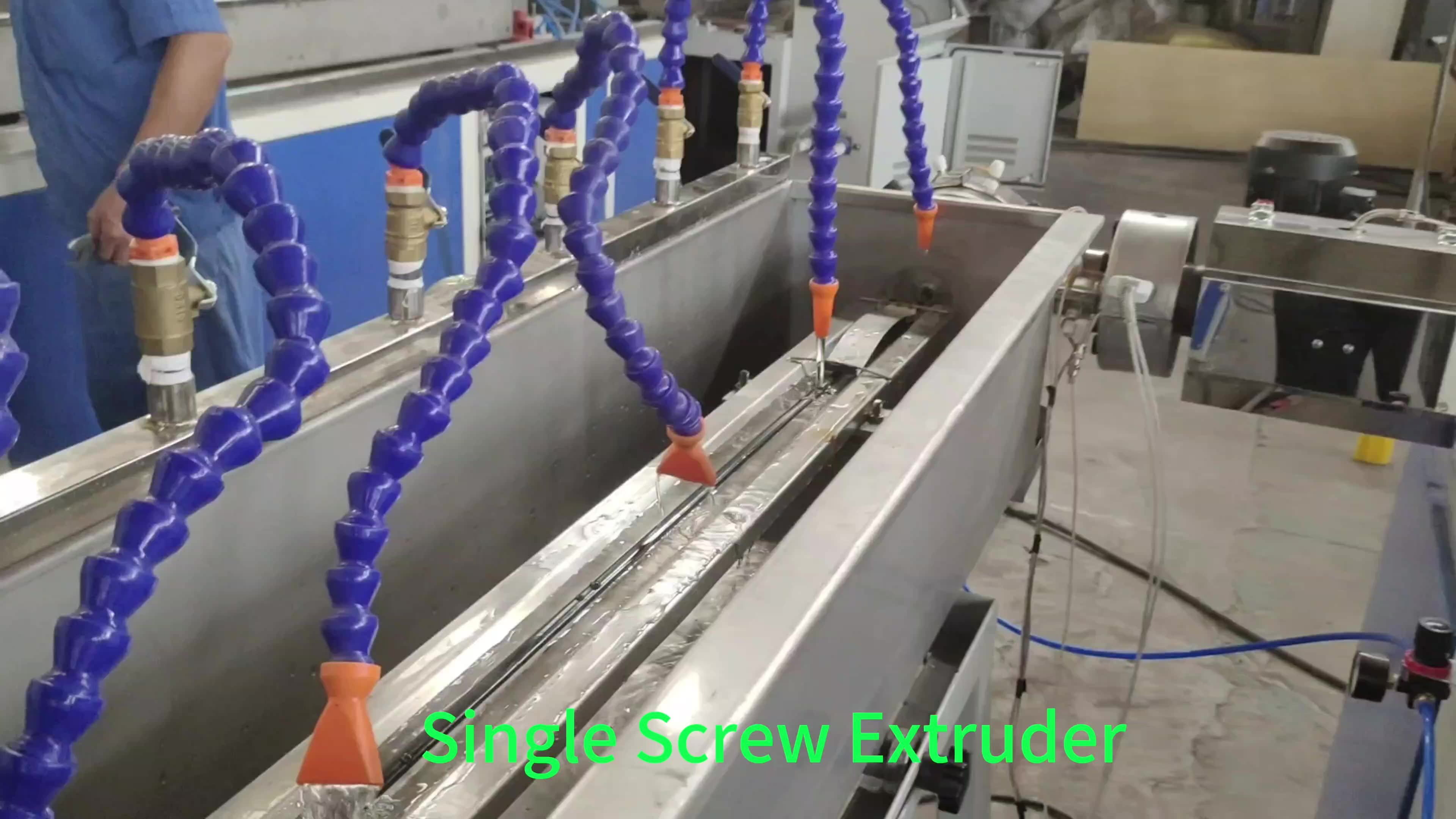 Plastic Pvc Conical Twin Screw Extruder Pe Pp Hdpe Ldpe Abs Pc Single ...