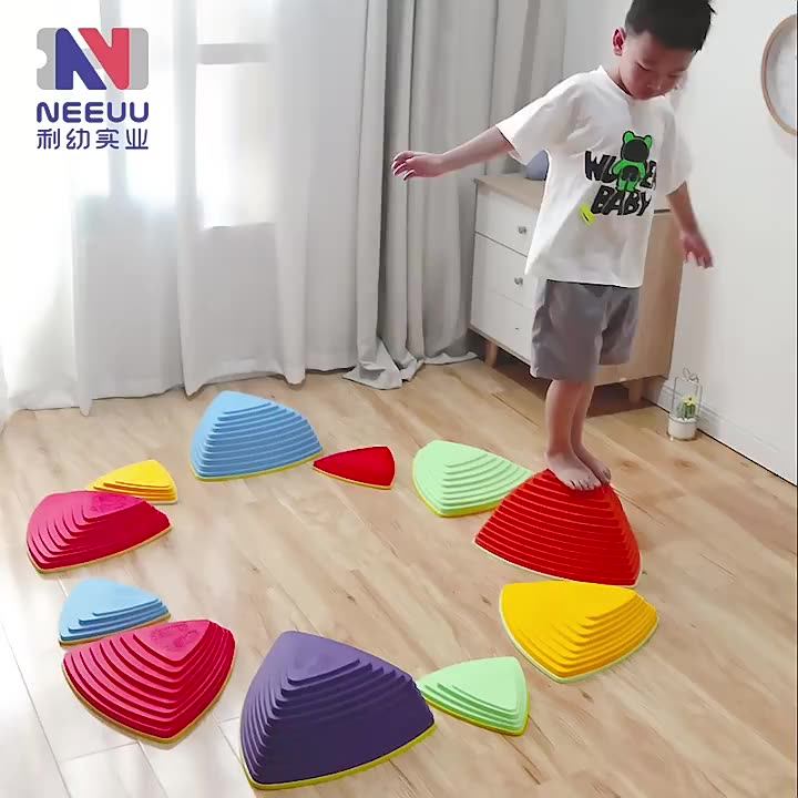 Multicolor Balance Stepping Stones For Kids 6 Packcolorful River Stone ...