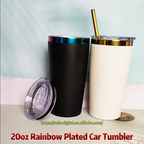 Wholesale Bulk 30oz 30 Oz Custom Diy Laser Engravable Rainbow Plated ...