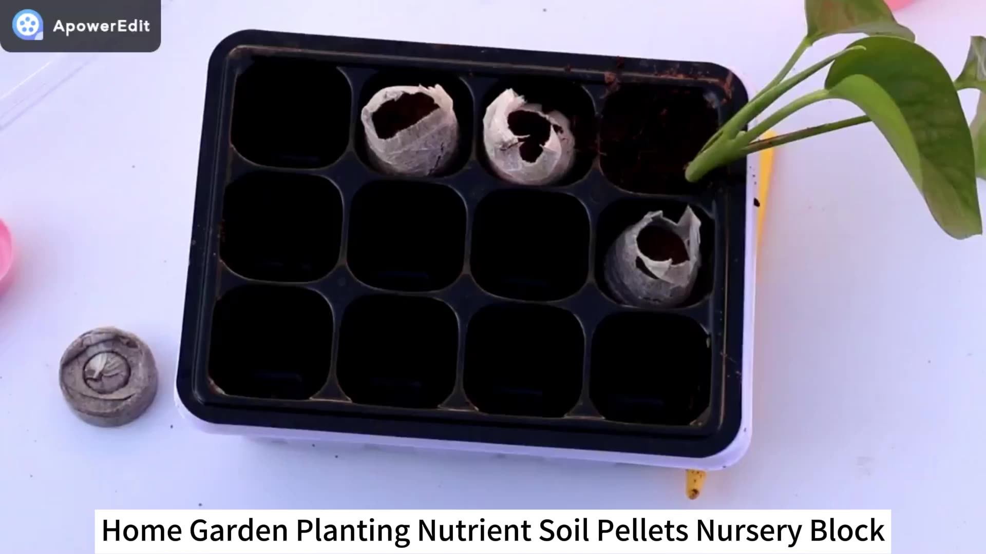Home Garden Planting Nutrient Soil Pellets Nursery Block Seed Starter ...