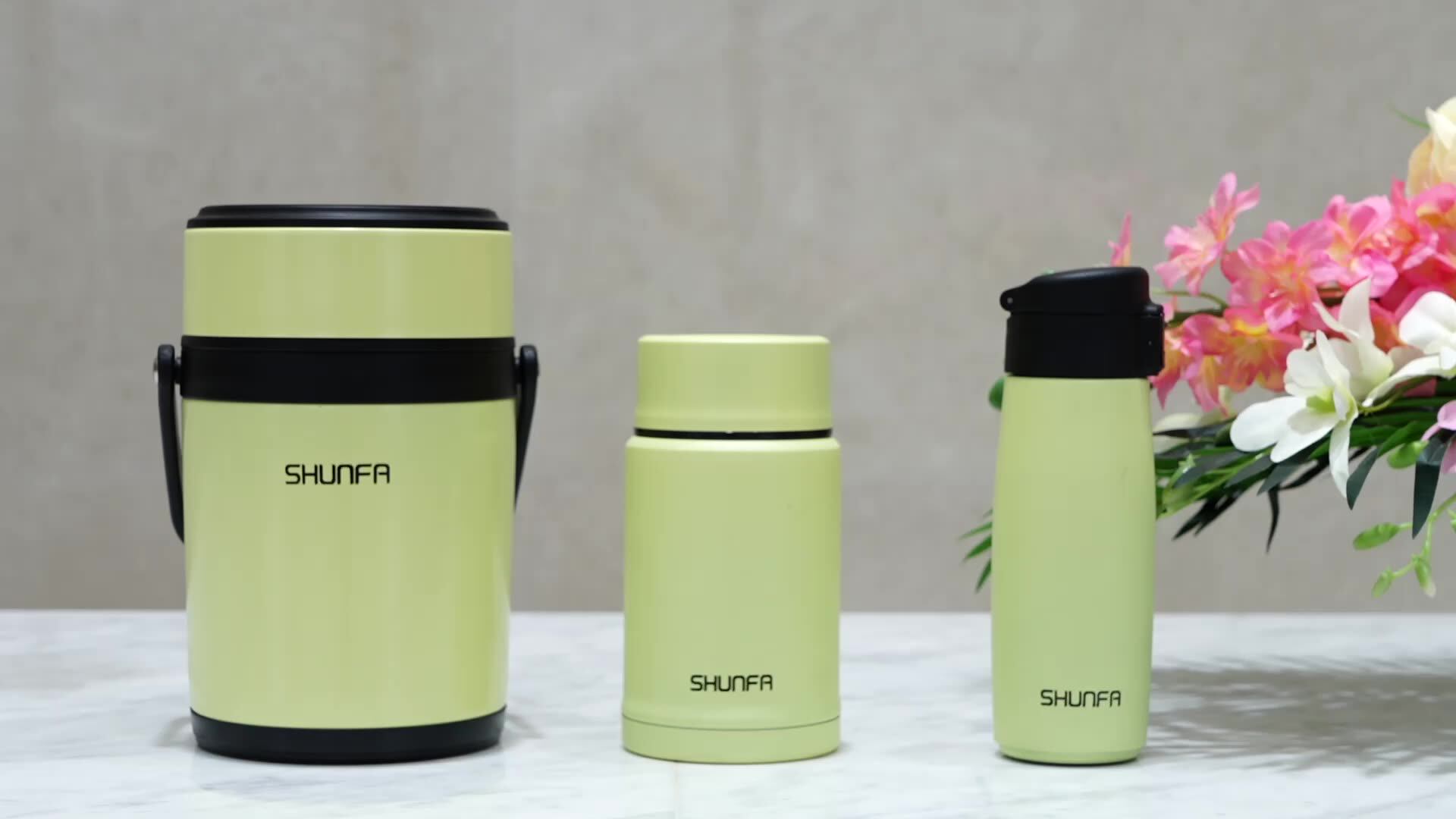 Thermos Mug Tumbler Camping Minimalist Vacuum Straight Cup With Lock ...