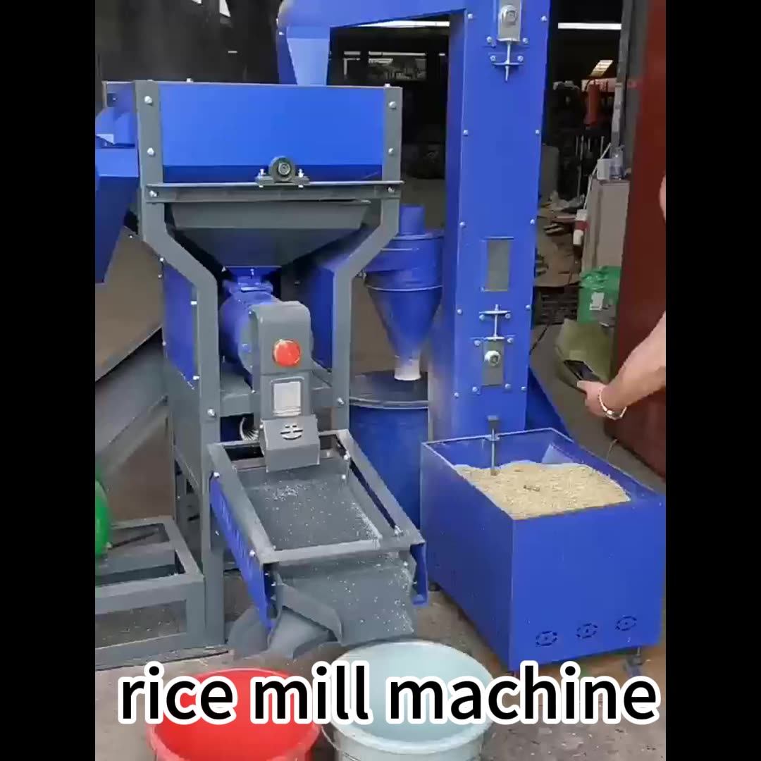 High Output Backbone Machinery 4 In 1multifuntion Commercial Rice Mill ...