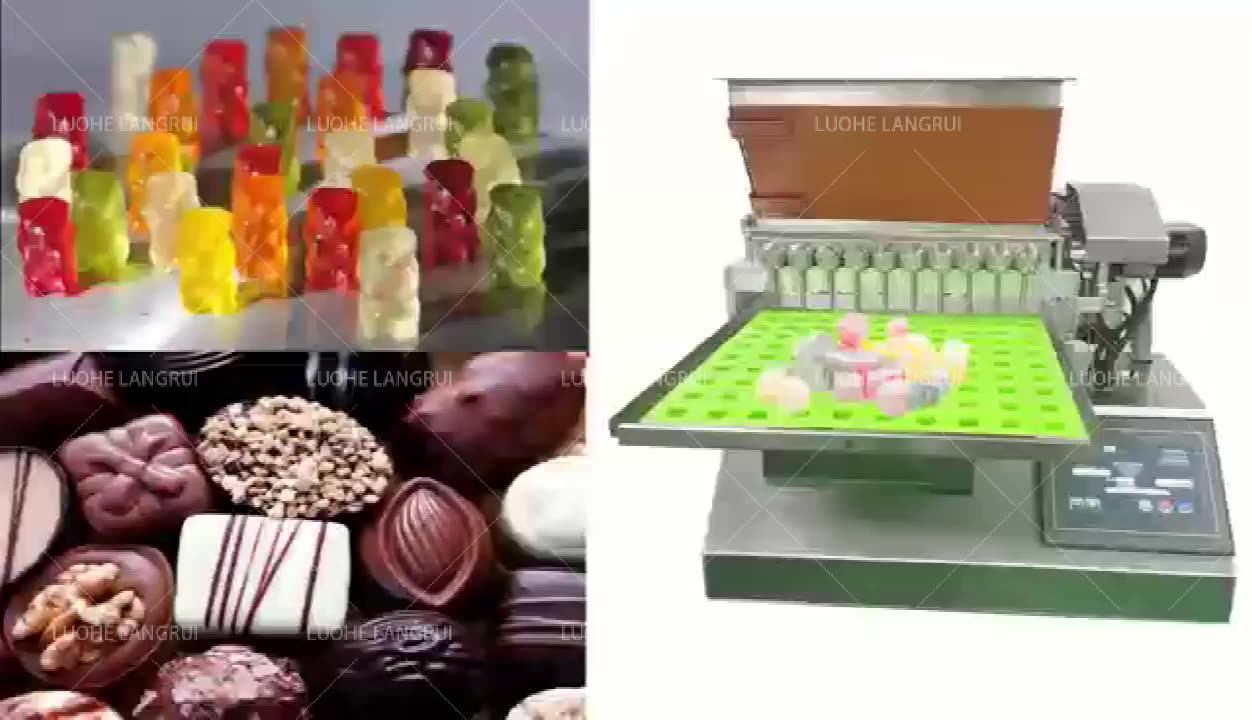 Small Table Top Chocolate Candy Making Machine Gummy Depositor Machine ...