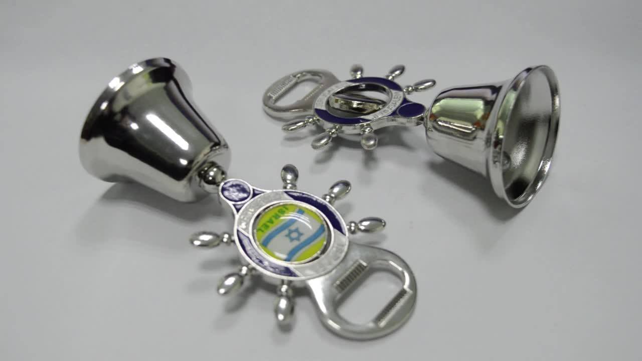 Israel Tourist Souvenir Bell Judaica Jerusalem Bell With Bottle Opener ...