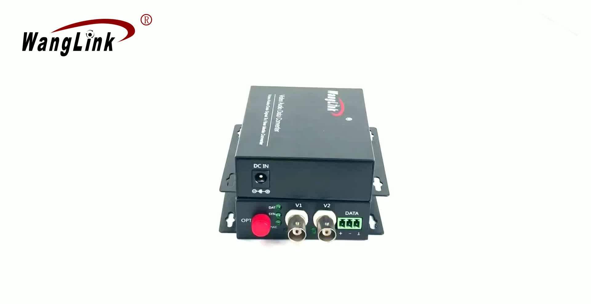 Wanglink 2-channel Fiber Optical Digital Coaxial To Video Fiber ...