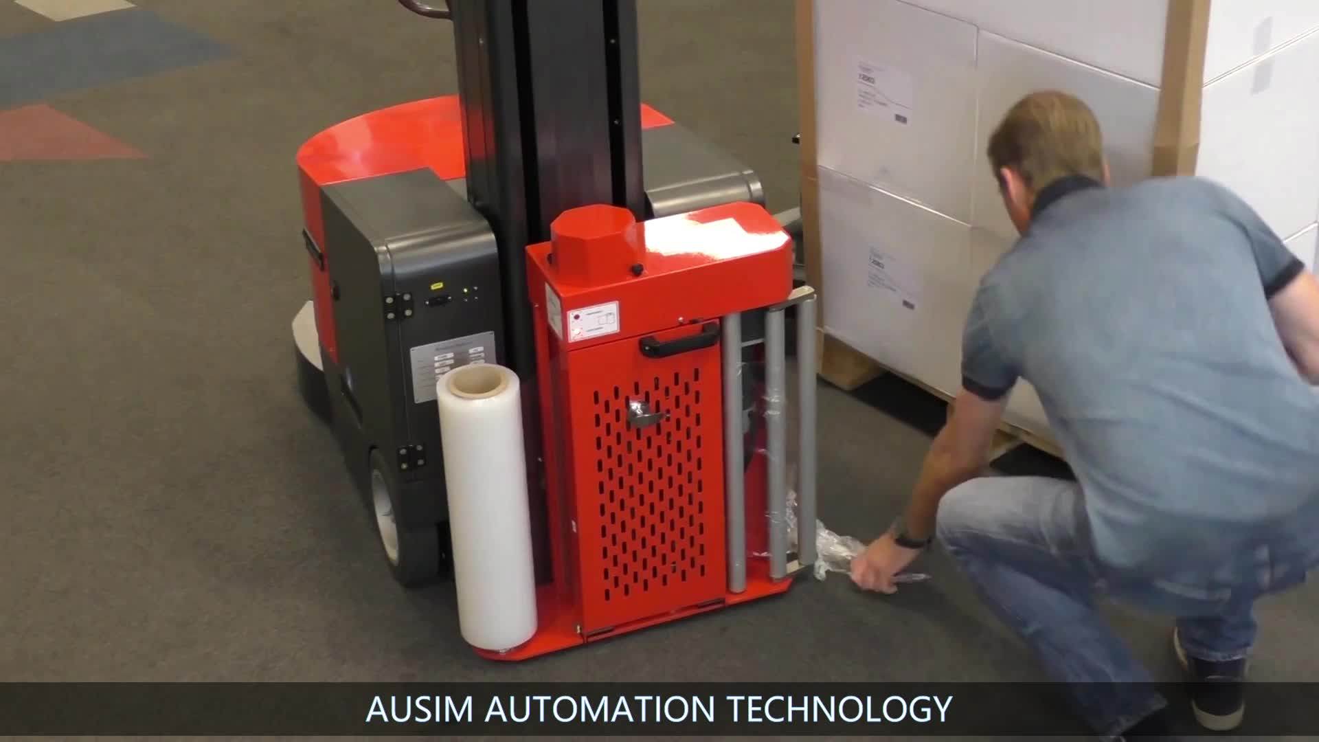 High Quality Grade Automatic Intelligent Robotic Pallet Film Stretch ...