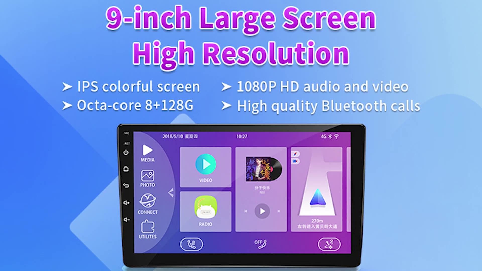 Ihuella Universal Android Carplay Carro Dvd Reproductor Radio Car Auto ...