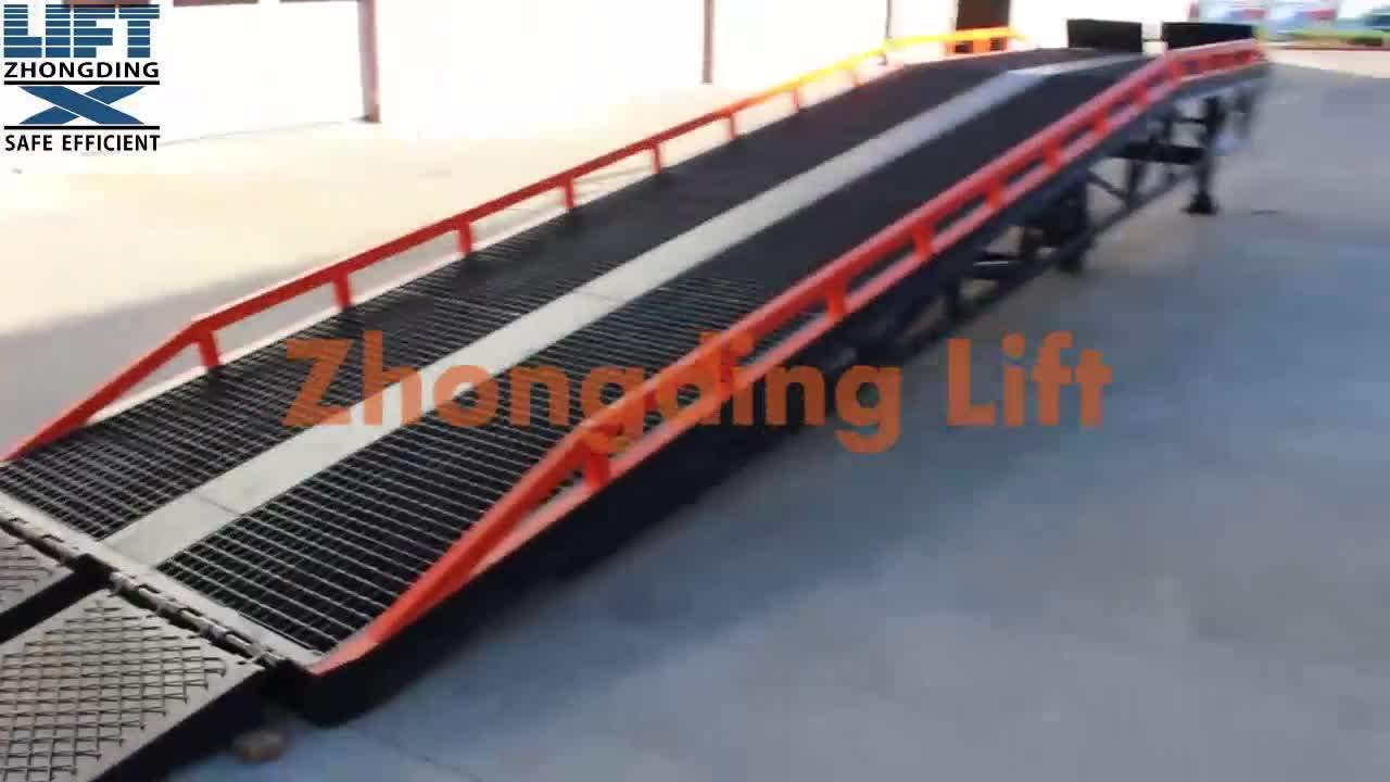 10 Ton Hydraulic Loading Dock Ramps Mobile Loading Yard Ramp Container Load Ramp - Buy Loading ...