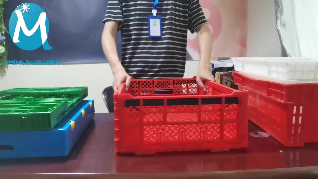 Heavy Duty Large Vented Food Grade Pallet Folding Fruit Bins For Sale ...