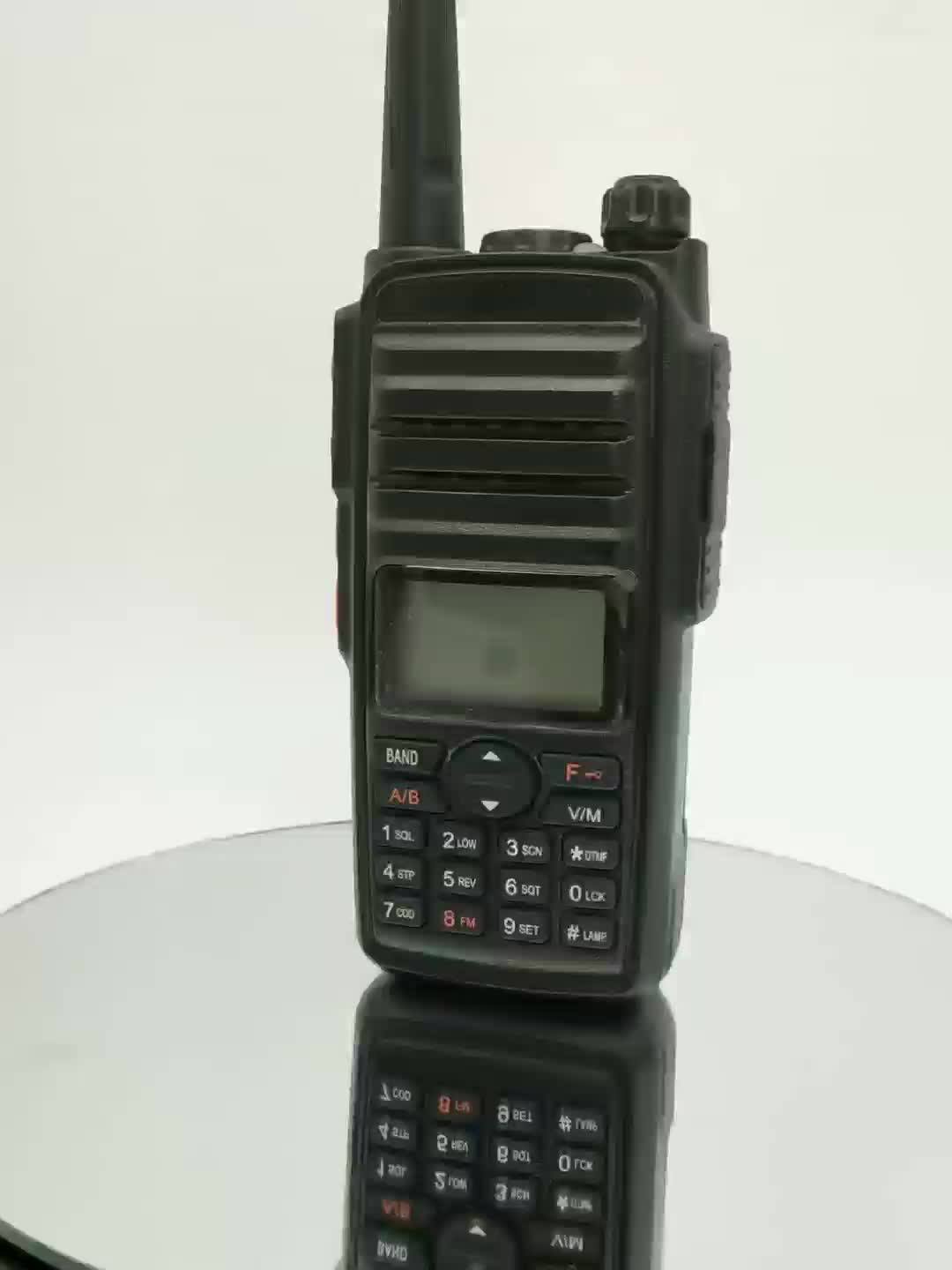 128 Channel 10w Walkie Talkie Vhf/uhf Digital Two Way Radio With Multi ...