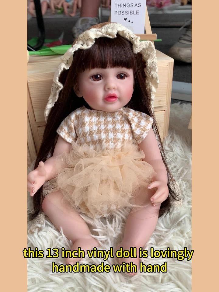 R&b Realistic Reborn Baby Dolls Soft Silicone Full Body Doll Solid ...