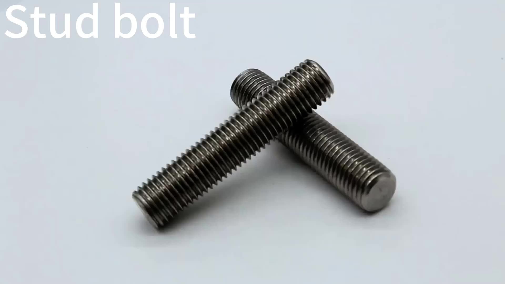 Different Sizes M18 M30 M38 Solid Stud Bolt Full Threaded Rod 304l ...
