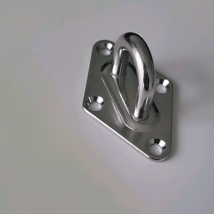 Large 8 Mm Stainless Steel Pad Eye Plate Diamond Eye Plate Suitable For ...