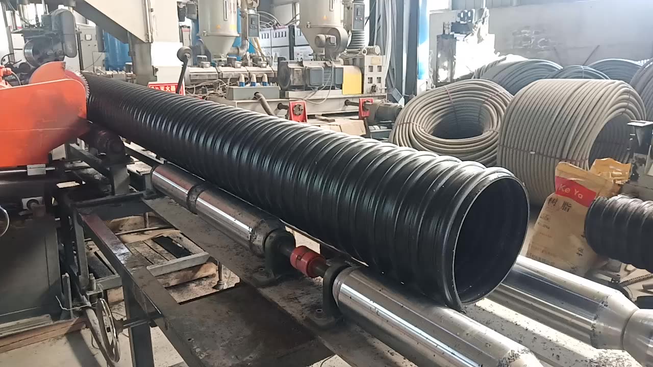 Large Diameter Hdpe Reinforced Spiral Corrugated Drainage Pipe With ...