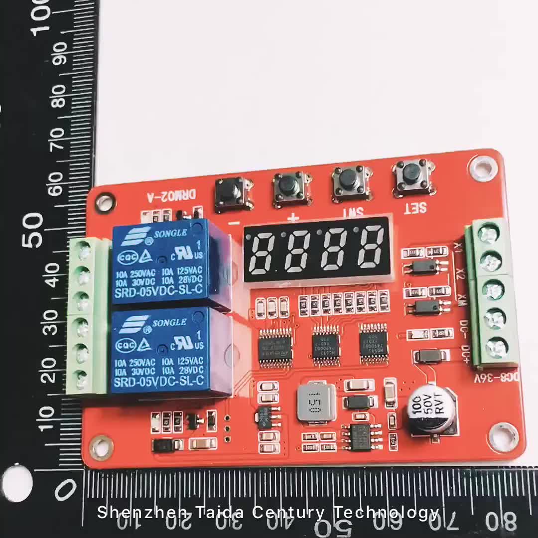 Taidacent Dc12v24v36v Multifunction Timer Relay Digital Relay Switch High Low Level Trigger Self ...