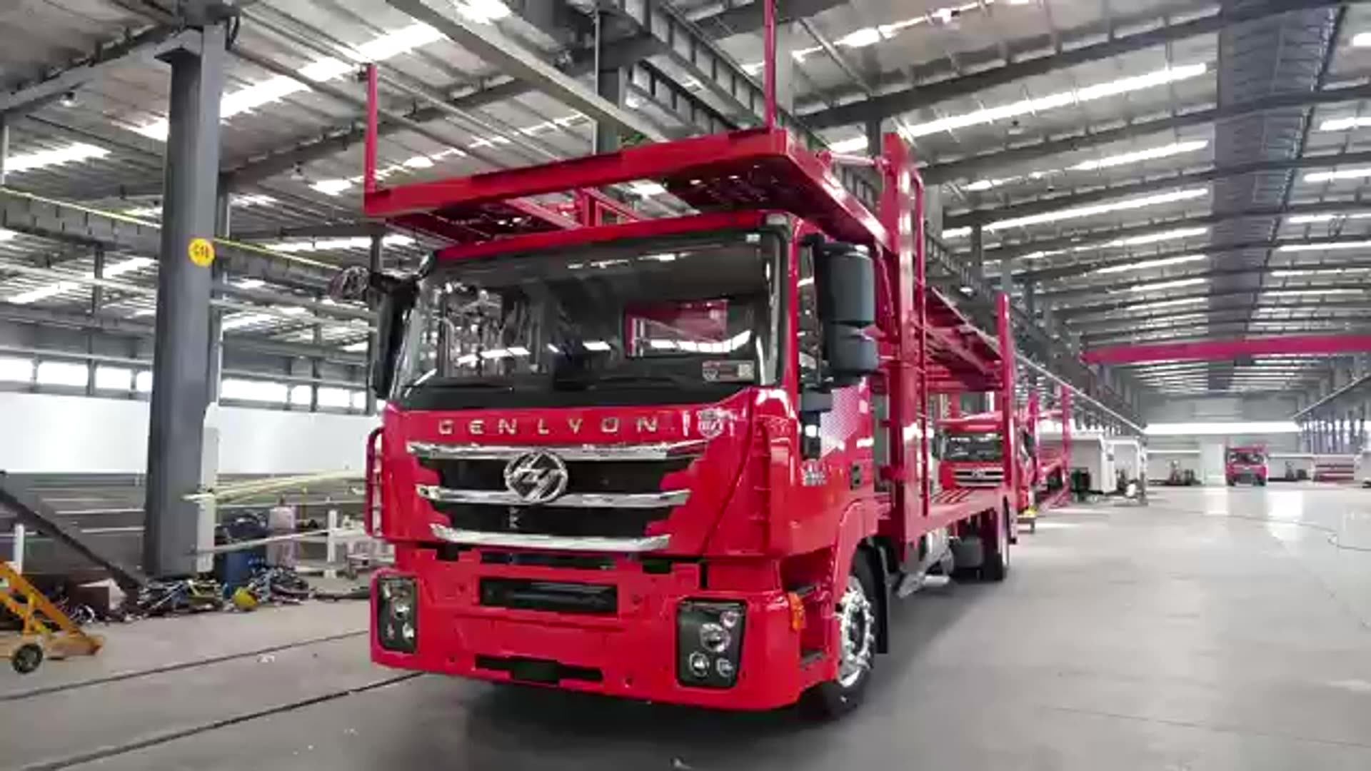 Double Deck Steel Car Carrier 2 3 4 Axles Cars Transportation Hydraulic ...