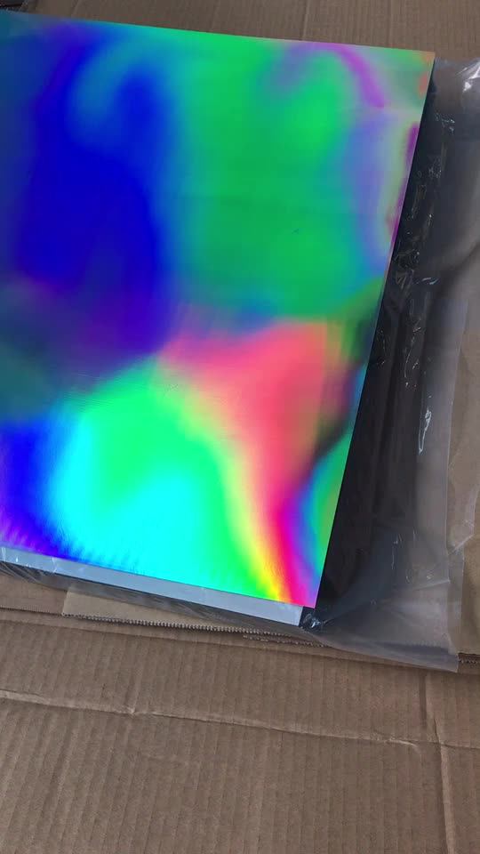 Big Size Holographic Rainbow Pvc/pet Card Material Sheet For Hologram ...
