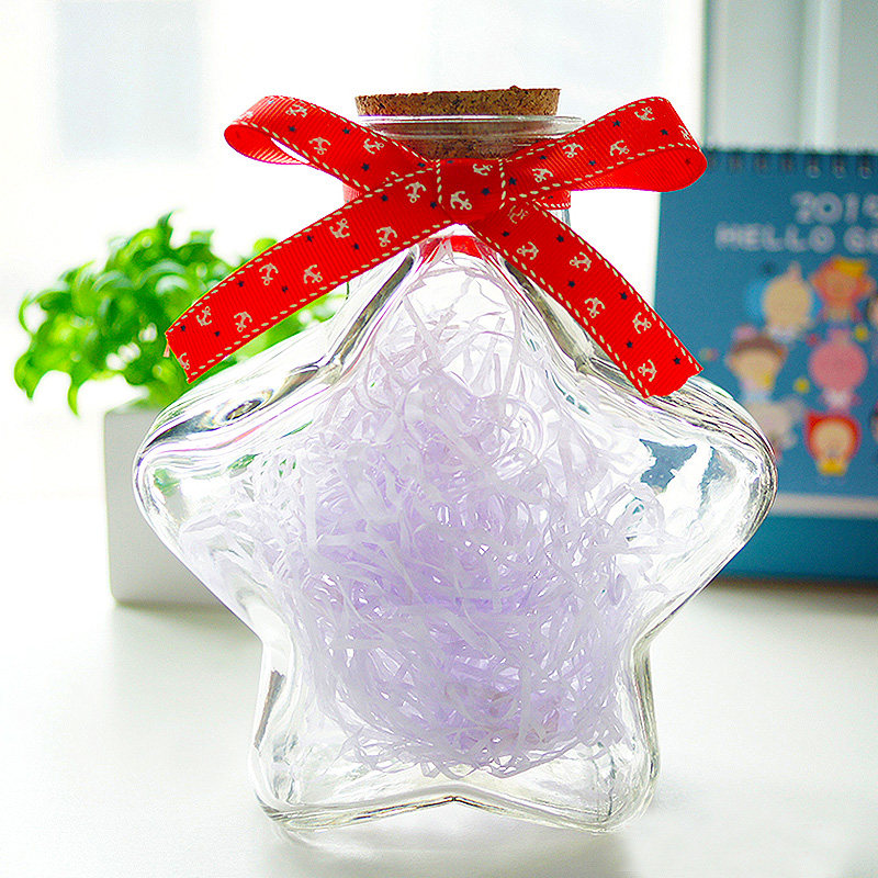 [USD 7.70] Tang Star Bottle Glass Wish Bottle Lucky Star Glass Bottle ...