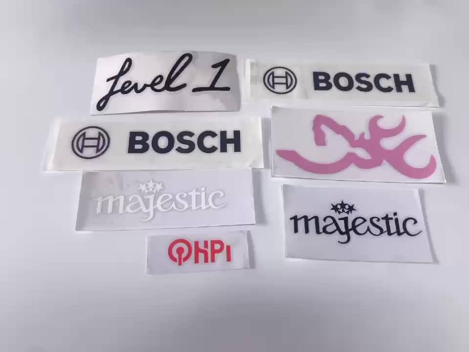 Custom Pvc Logo Letter Vinyl Transfer Stickers - Buy Pvc Logo Transfer ...