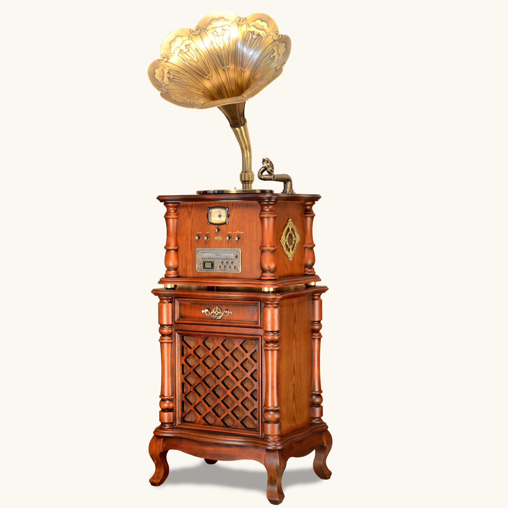 Youdi sound big horn European classical phonograph Retro multi-function ...