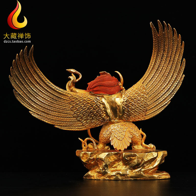 [USD 295.63] Pure Copper Great Peng Golden Winged Bird Buddha Statue ...
