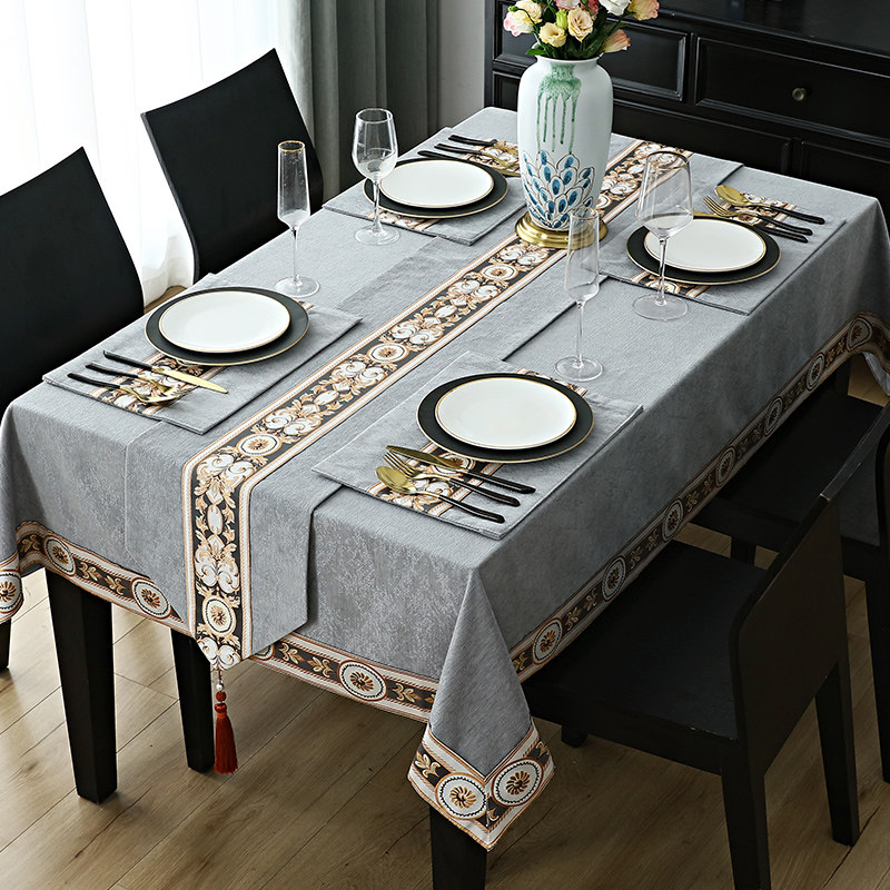 European tablecloth rectangular household living room fresh and refined ...