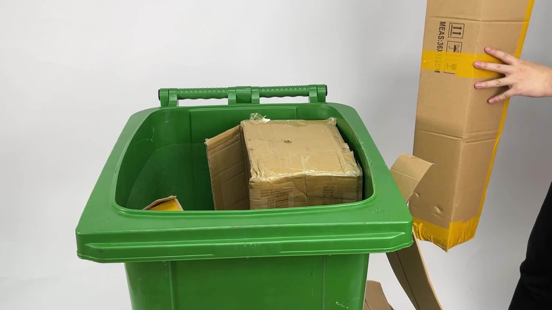 iron type wheelie bin compactor for better use ratio of wheelie bin ...