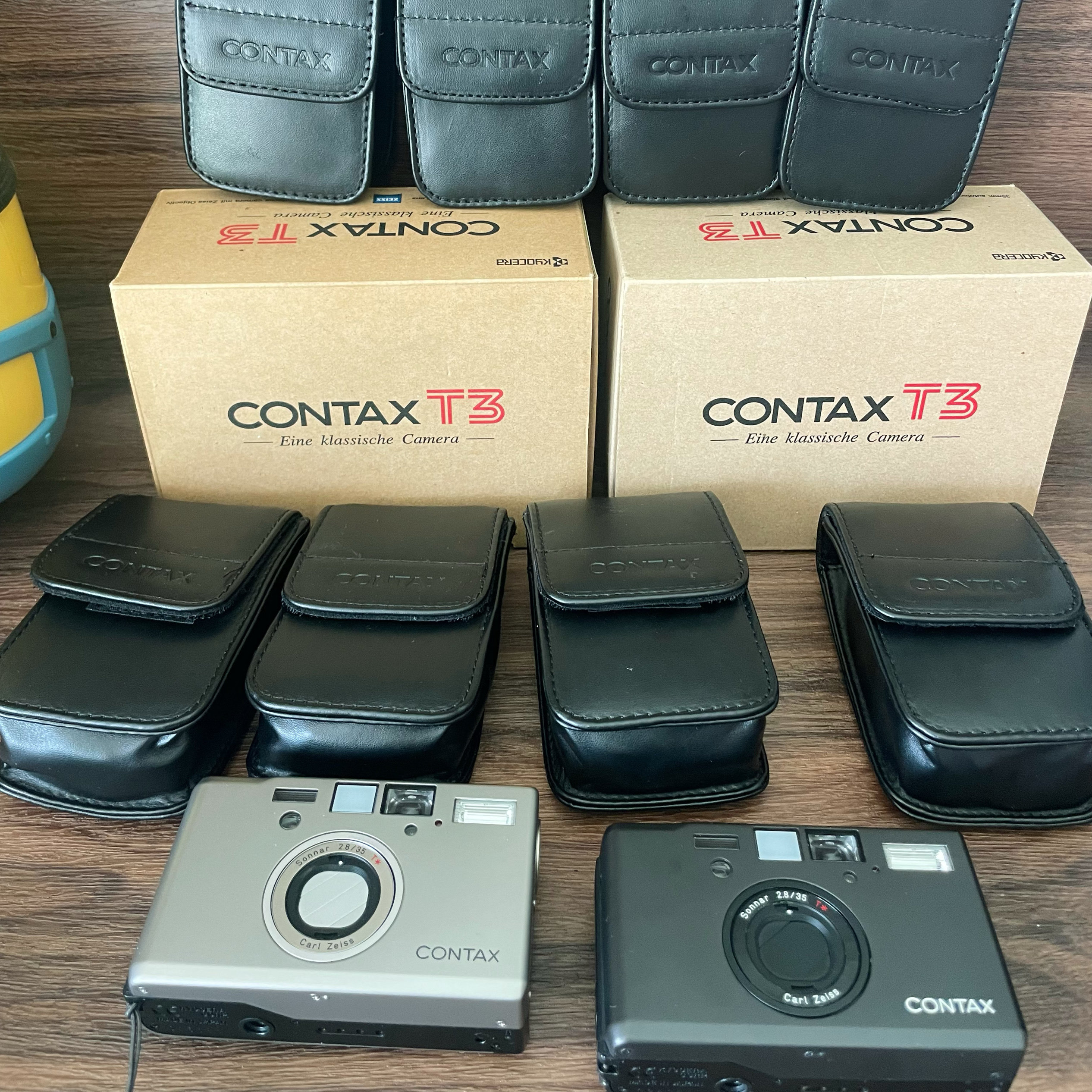 Contax t3 camera: retro photography tool, brand new leather bag, 99.99 new!