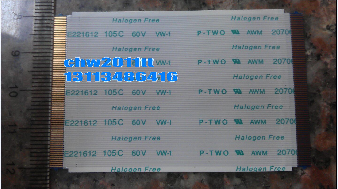 P-TWO AWM 20706 E221612 105C 60V VW-1 FFC SOFT cable 80P GOLD plated ...