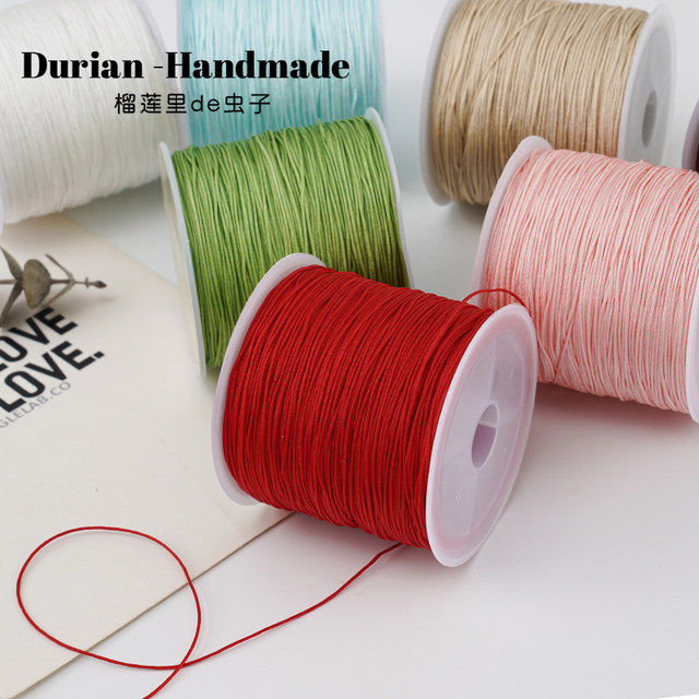 No. 71 jade thread handmade DIY material bracelet braid braided rope ...