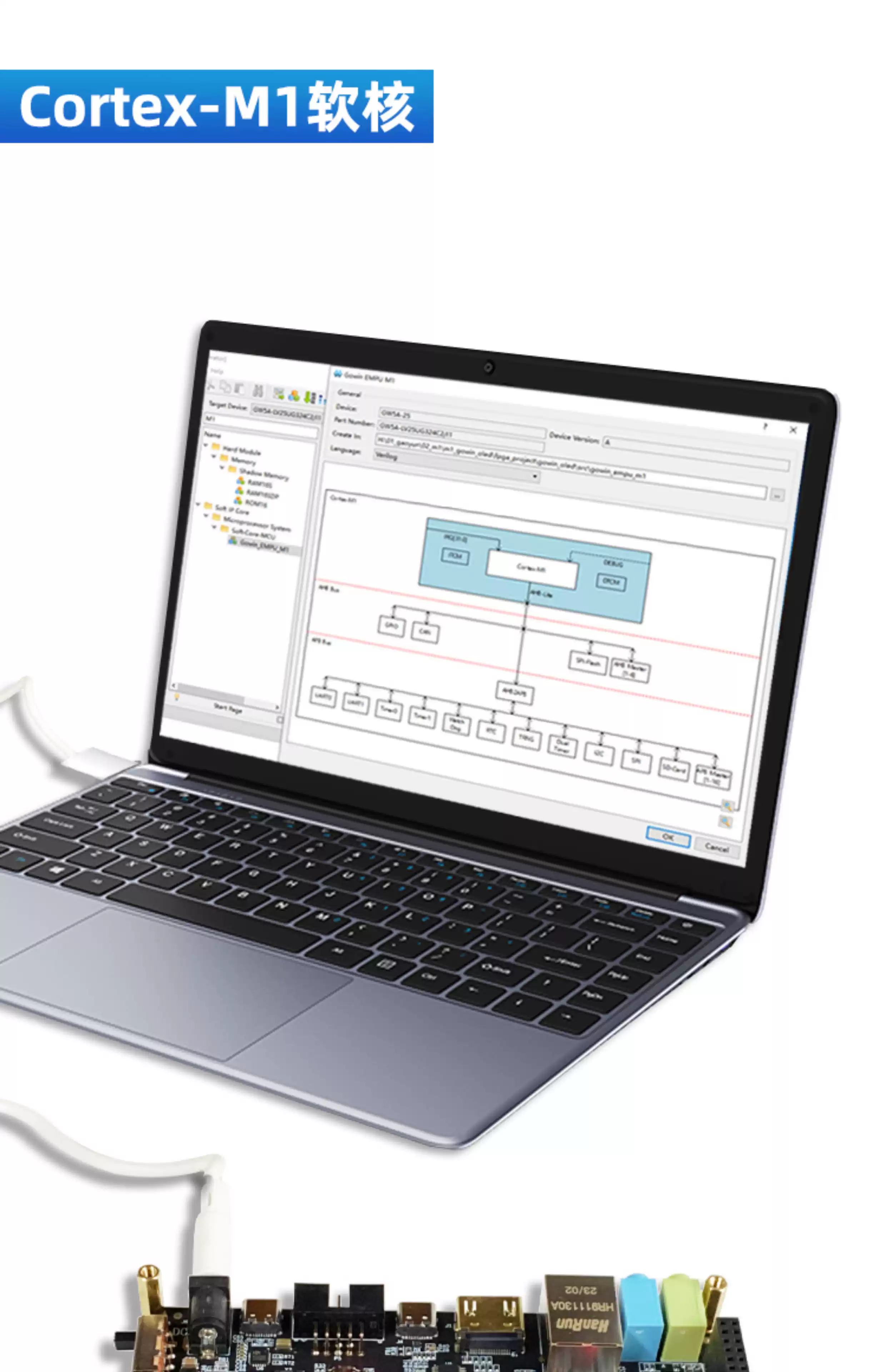 高云FPGA开发板教学套件 工业自动化学习板 晨熙ACG525 AroraV开发套组