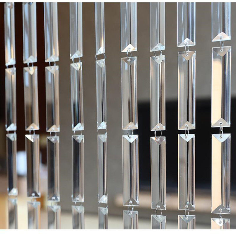Crystal bench triangular strip crystal strip octagonal bead string ...