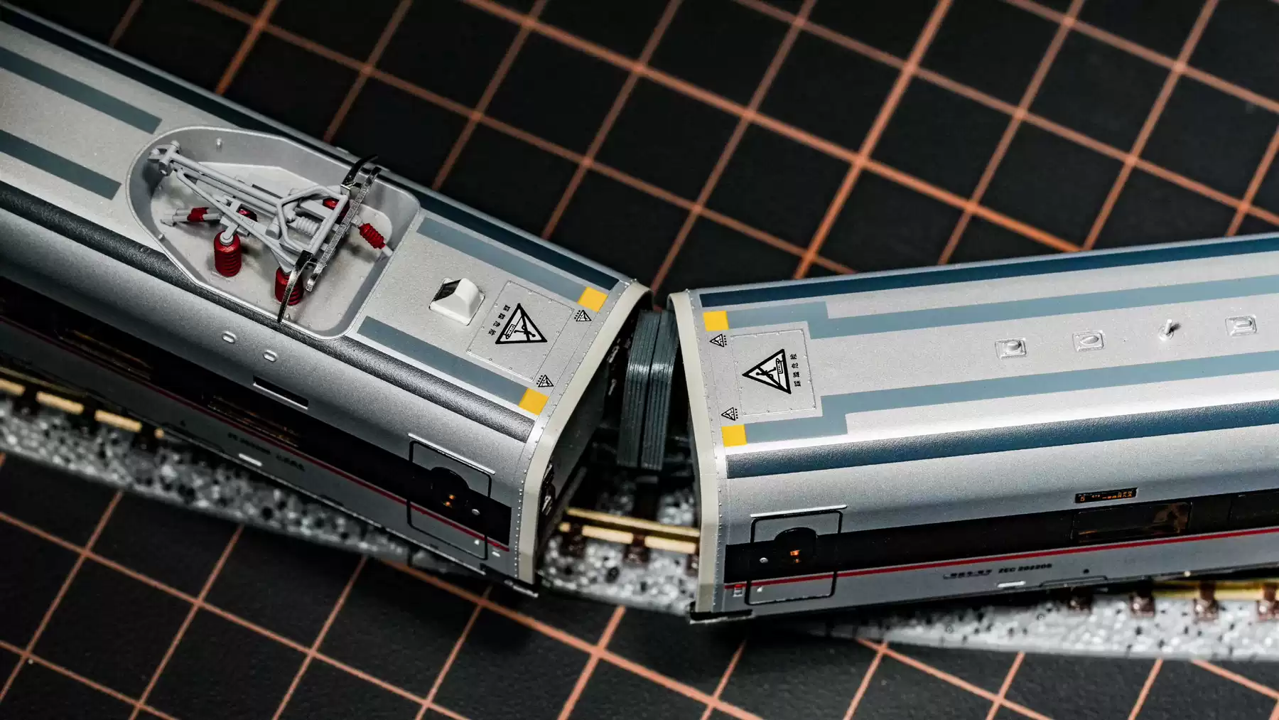 长鸣复兴号动车组模型 N比例CR400AF高铁仿真收藏品 带动力全列8节