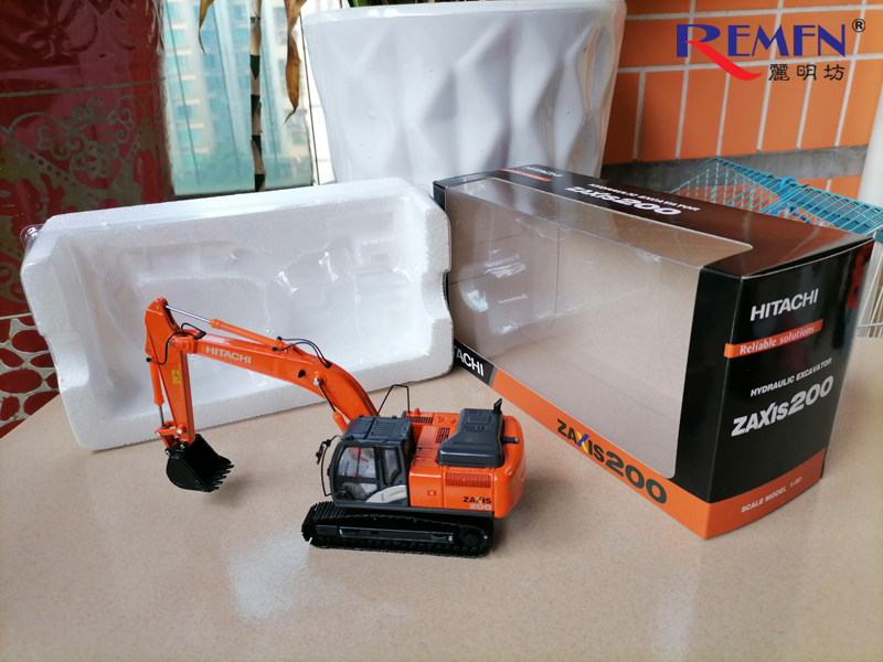 HITACHI ZAXIS ZX200-5A 日立精致版ZH合金250挖掘机210模型 1:50-阿里巴巴